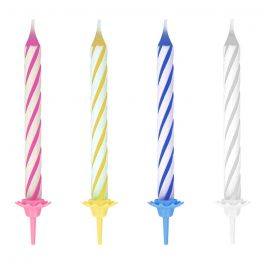 Bougie d'Anniversaire x24 Assortis - Mon-Droguiste.com