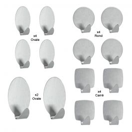 Crochet Adhésif Inox Metaltex, Accroche Torchon - Mon-Droguiste.com