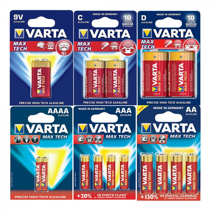 Piles Alcalines AAAA Maxi Tech Varta - Mon-Droguiste.com